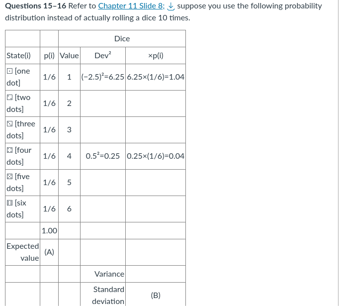 Solved Questions 15-16 Refer to Chapter 11 Slide 8;£ suppose | Chegg.com
