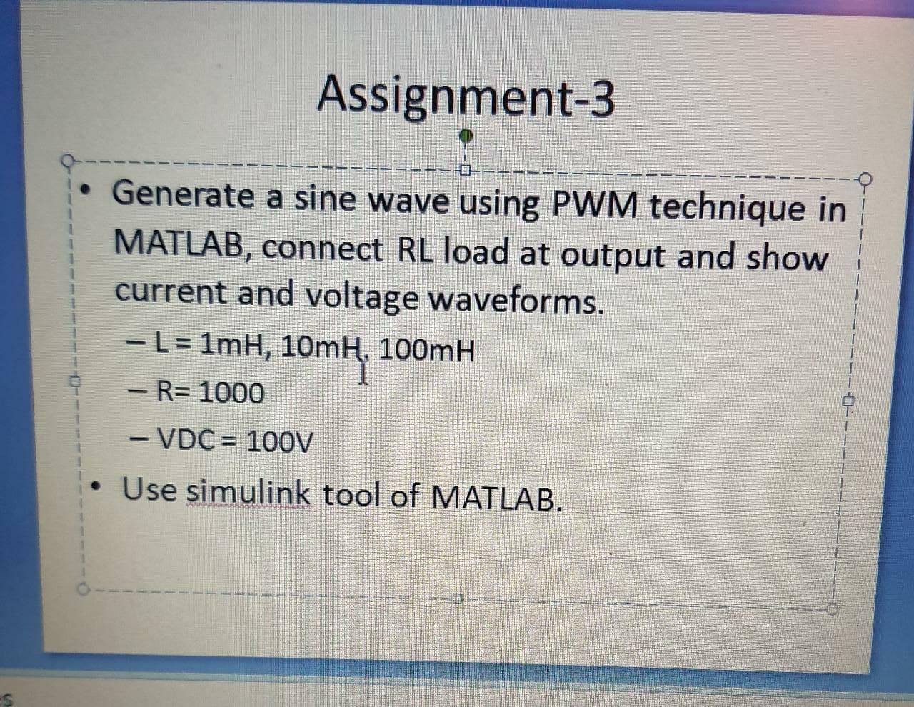 Solved Assignment-3 Q Generate a sine wave using PWM | Chegg.com