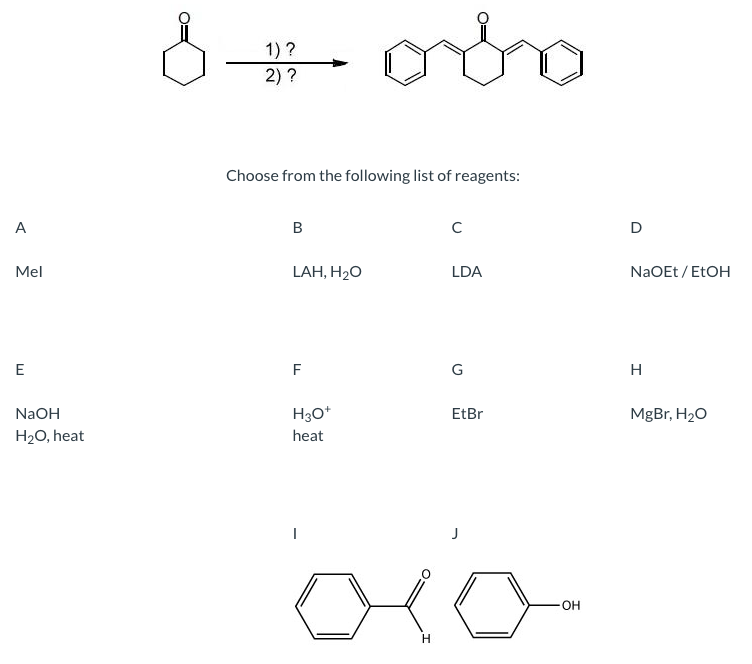 Solved Identify the reagents you would use to convert | Chegg.com