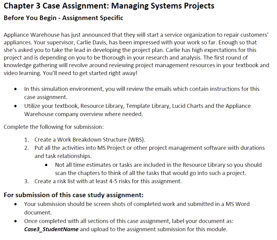 Solved Before You Begin - Assignment Specific Appliance | Chegg.com