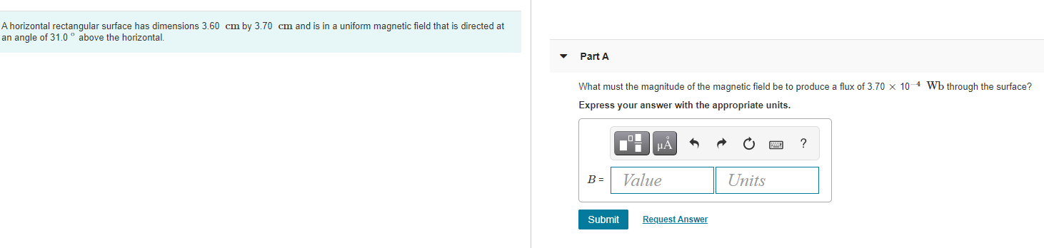 Solved A horizontal rectangular surface has dimensions 3.60 | Chegg.com