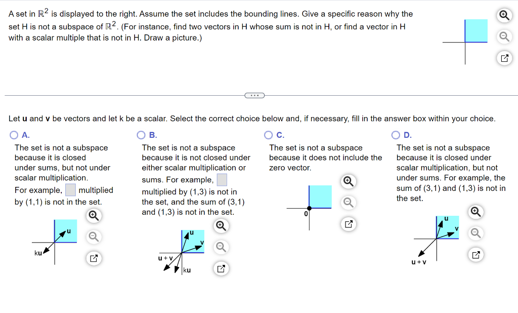 Solved A set in R2 is displayed to the right. Assume the set | Chegg.com