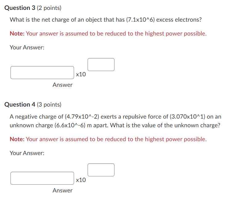 Solved What is the net charge of an object that has | Chegg.com