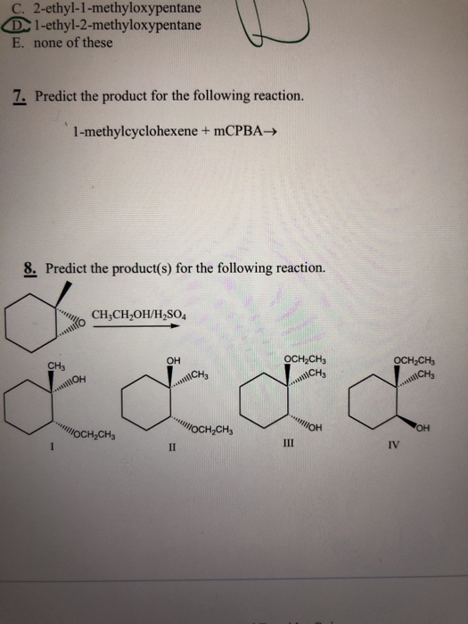 Solved C. 2-ethyl-1-methyloxypentane | Chegg.com