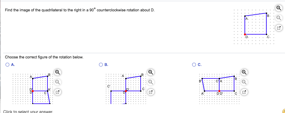 Solved Describe a sequence of isometries followed by a size | Chegg.com