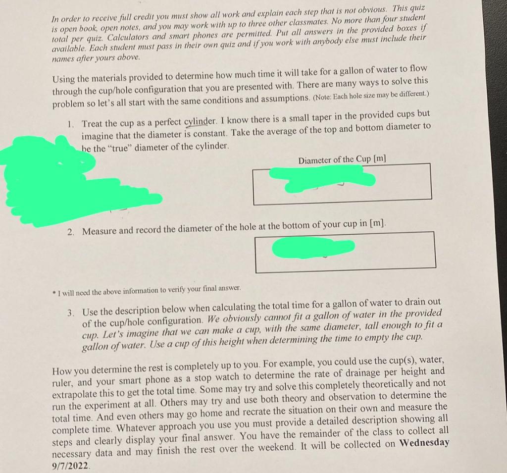 Solved In order to receive full credit you must show all | Chegg.com