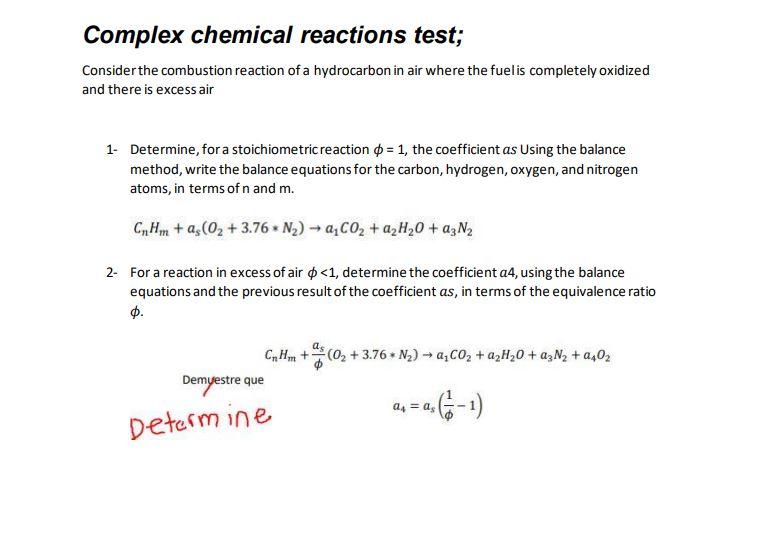 Solved Complex chemical reactions test; Considerthe | Chegg.com