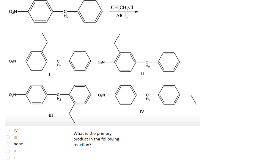 Solved O2N CH3CH2C1 AICI: H2 ) - ༼༼ ON C H2 ON H2 II ON O2N | Chegg.com