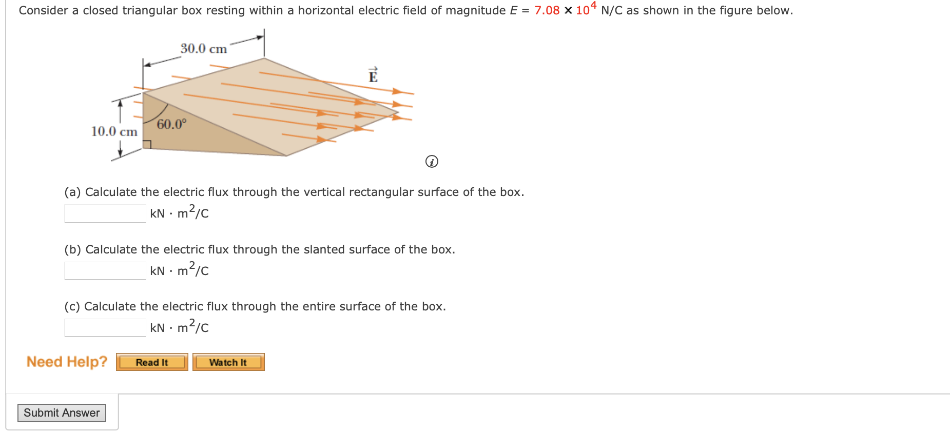 Solved der a closed triangular box resting within a | Chegg.com