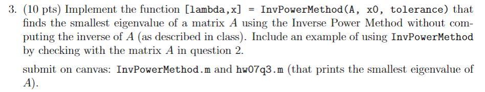 Solved *** DONE IN MATLAB *** PLEASE HAVE CODE FOR BOTH | Chegg.com