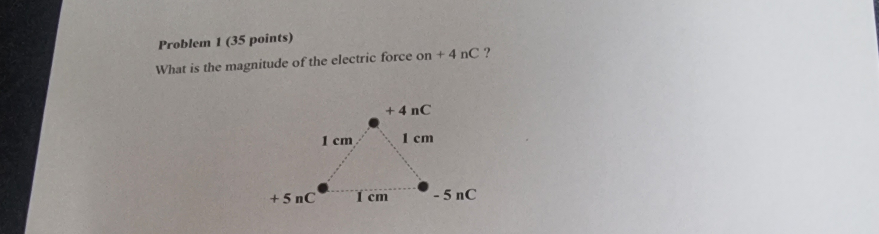 Solved Problem 1 (35 points) What is the magnitude of the | Chegg.com