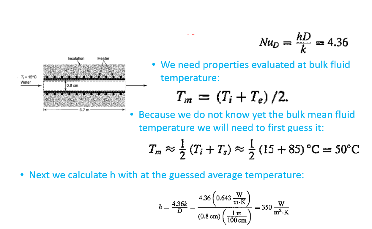 Solved Convection in a pipe with a constant heat flux at the | Chegg.com