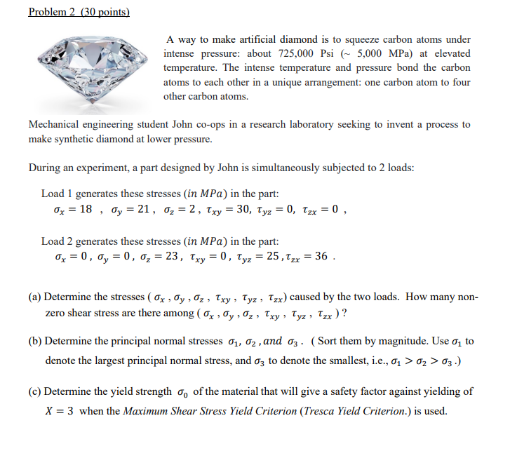 Solved Problem 2 (30 points) A way to make artificial | Chegg.com