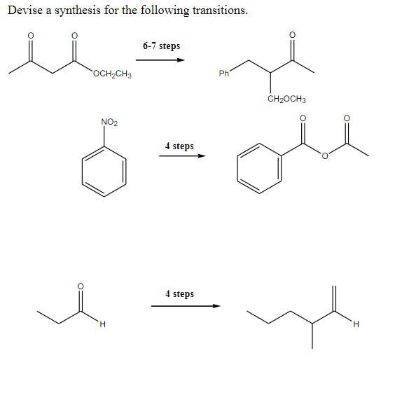 Solved Devise a synthesis for the following | Chegg.com