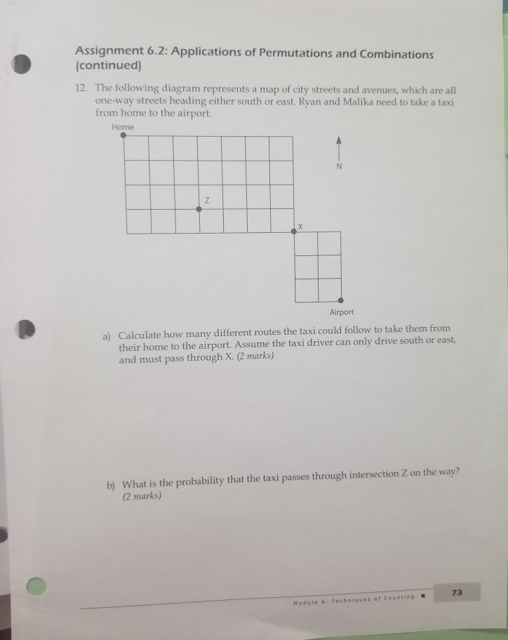 Solved Assignment 6.2: Applications of Permutations and | Chegg.com Solved Assignment 6.2: Applications of Permutations and | Chegg.com