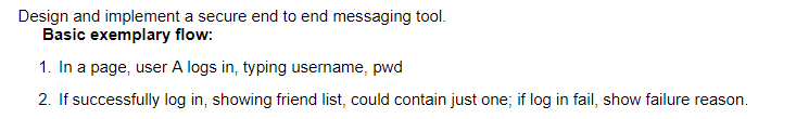 Solved Design and implement a secure end to end messaging | Chegg.com