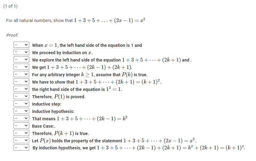 Solved (1 of 1) For all natural numbers, show that | Chegg.com