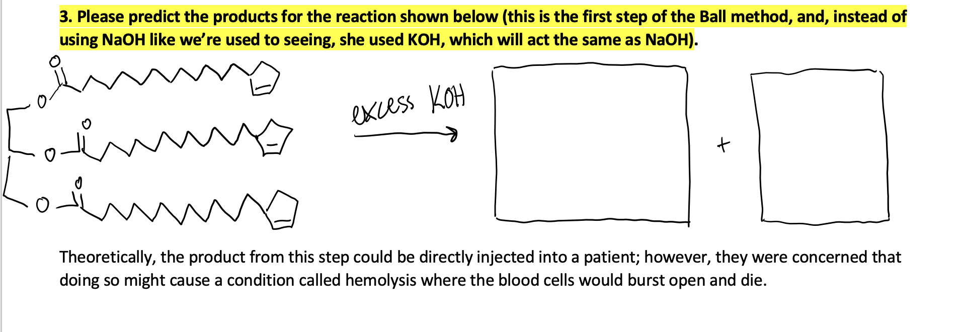 Solved 3. Please predict the products for the reaction shown | Chegg.com