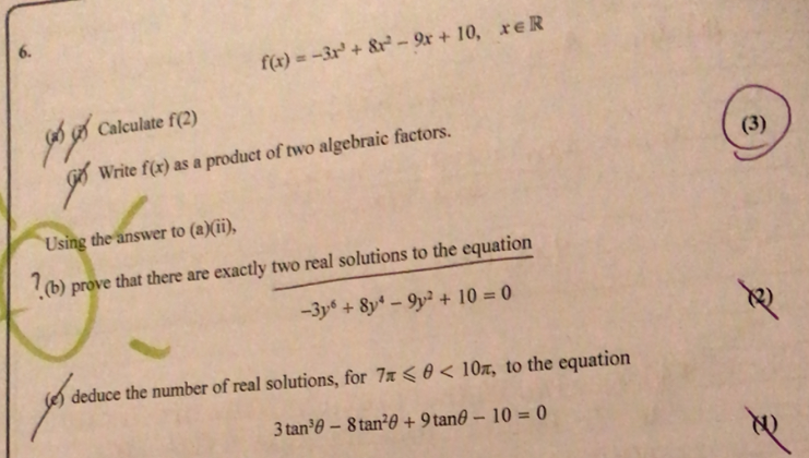 Solved 6. fcr)- -r+&-9x10, xeR Calculate f(2) Write fix) as | Chegg.com