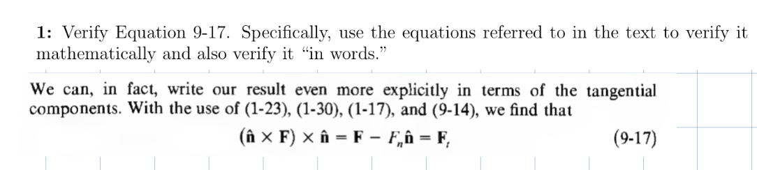 Solved 1: Verify Equation 9-17. Specifically, use the | Chegg.com