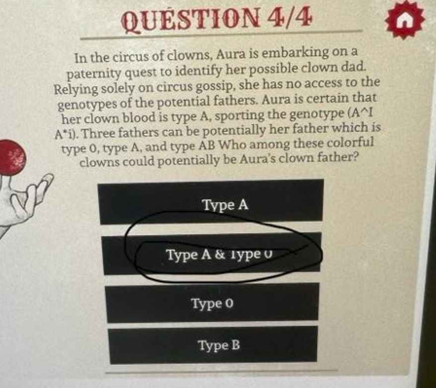 Solved QUESTION 44In the circus of clowns, Aura is embarking | Chegg.com