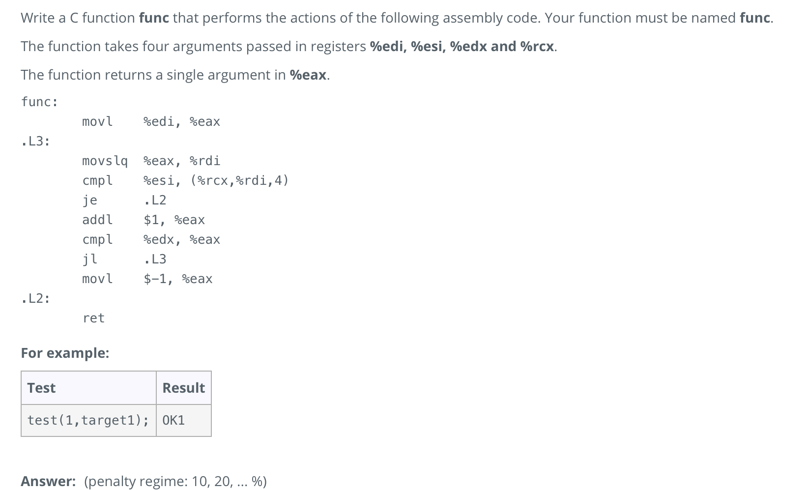 Solved Write A C Function Func That Performs The Actions Of 7627