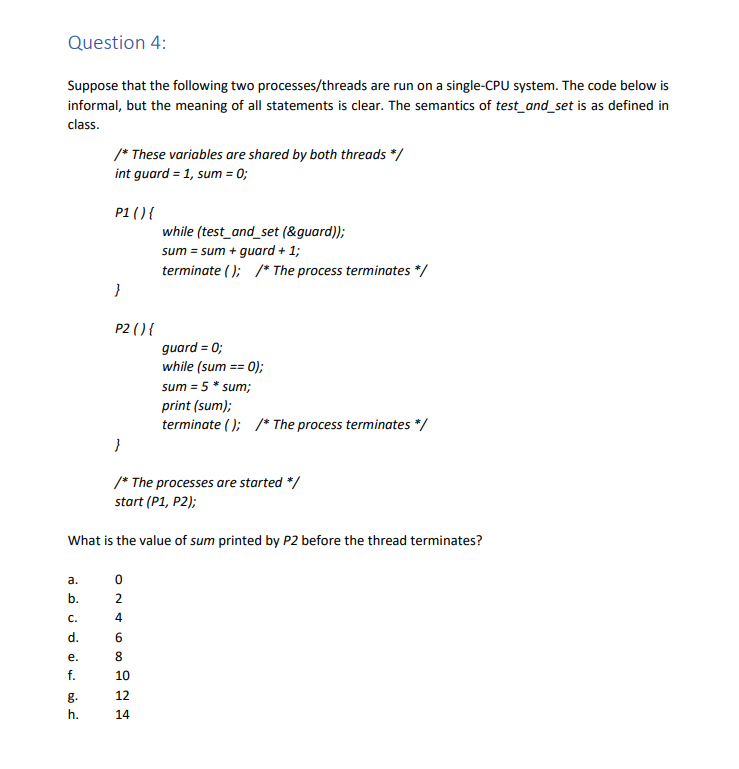 Solved Question 4: Suppose that the following two | Chegg.com