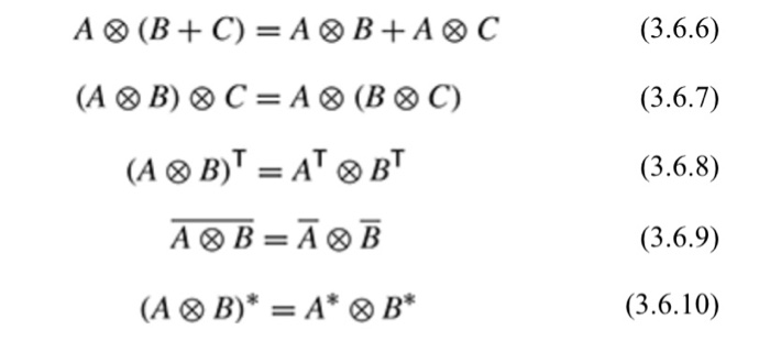 Solved P.3.40 Choose two of the Kronecker product identities | Chegg.com