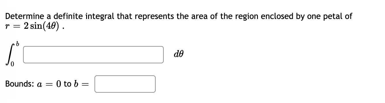 Solved Determine a definite integral that represents the | Chegg.com