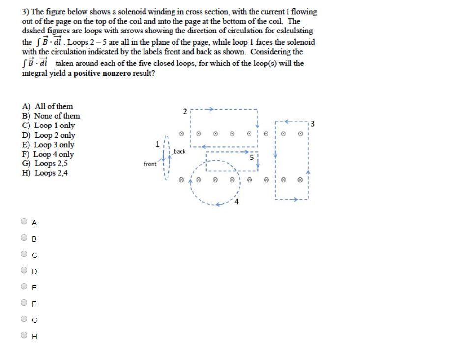 Solved 3 The Figure Below Shows A Solenoid Winding In Cross