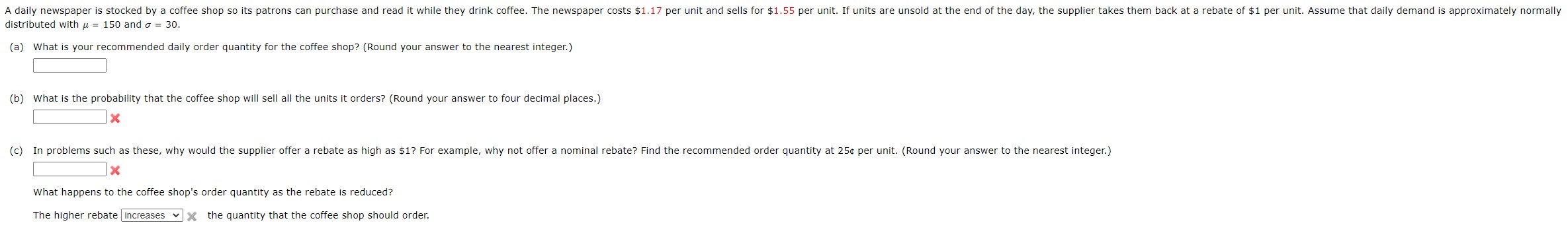 Solved distributed with \( \mu=150 \) ﻿and | Chegg.com