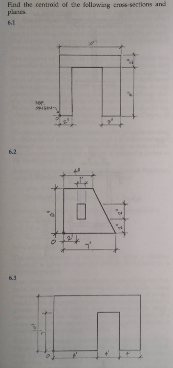 Solved Find the centroid of the following cross-sections and | Chegg.com