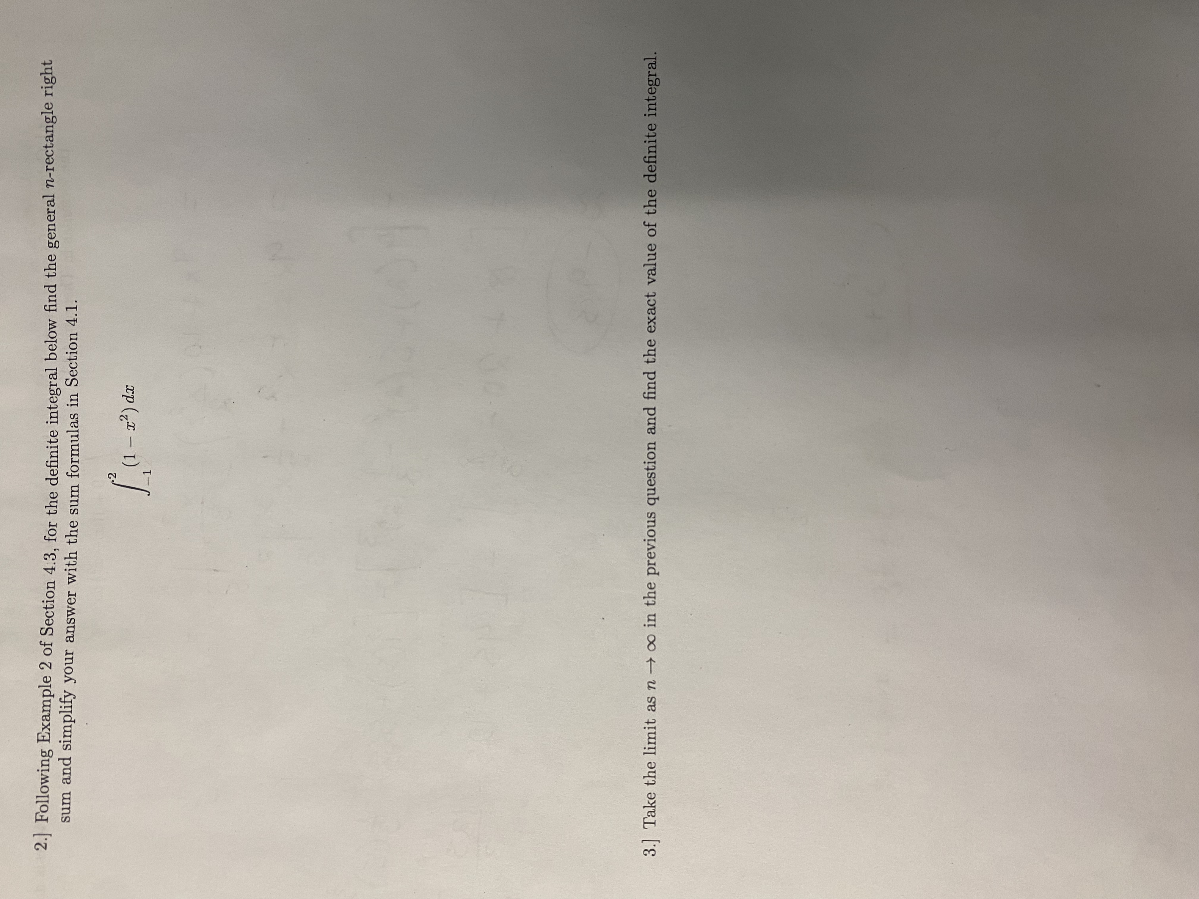 Solved 2.] ﻿Following Example 2 ﻿of Section 4.3, ﻿for the | Chegg.com