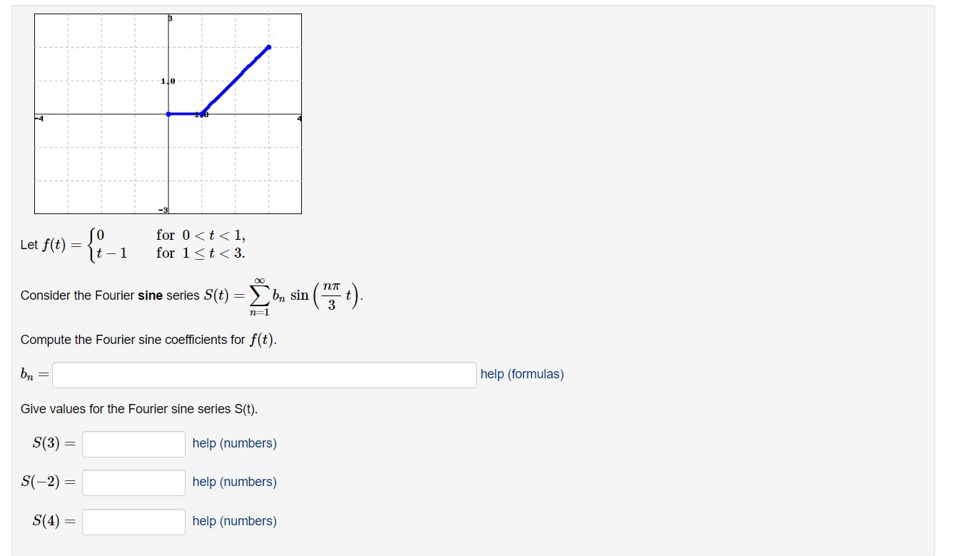 Solved Let \\( f(t)=\\left\\{\\begin{array}{ll}0 & \\text { | Chegg.com