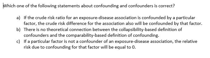 Which one of the following statements about | Chegg.com