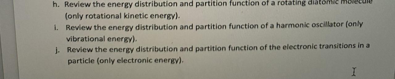 Solved h. Review the energy distribution and partition | Chegg.com