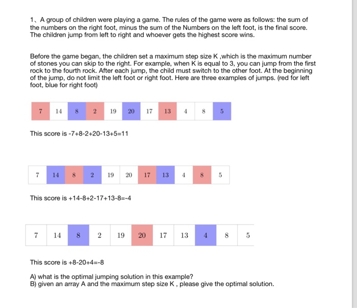 1, A group of children were playing a game. The rules | Chegg.com