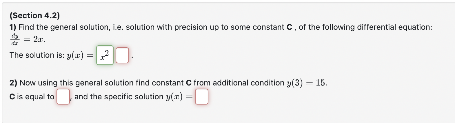 Solved Section 4 2 1 Find The General Solution I E