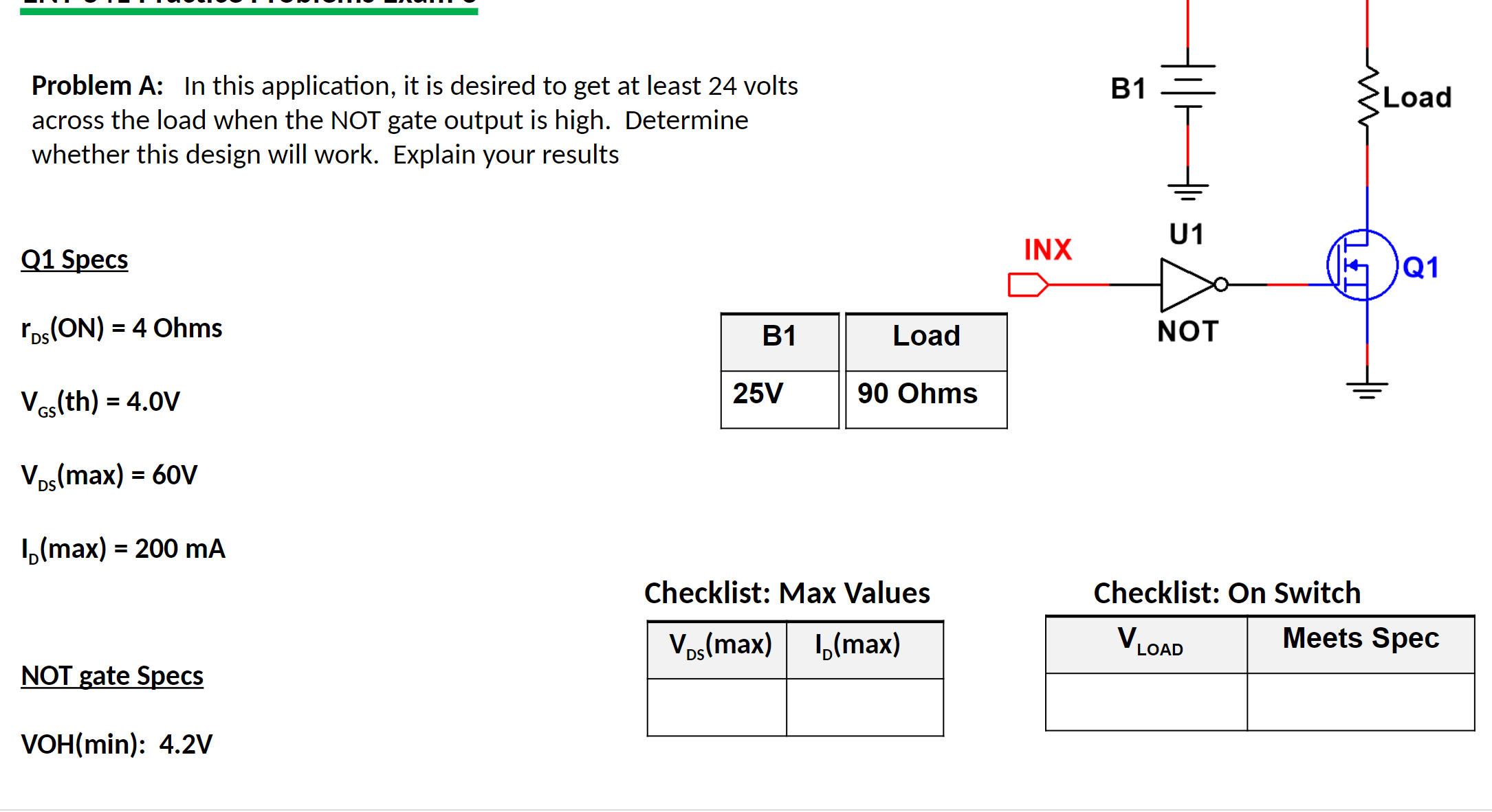 Solved Problem A: In this application, it is desired to get | Chegg.com