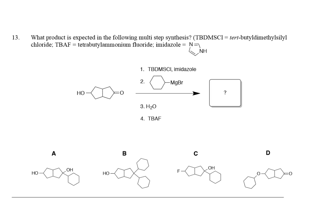 Solved What product is expected in the following multi step | Chegg.com