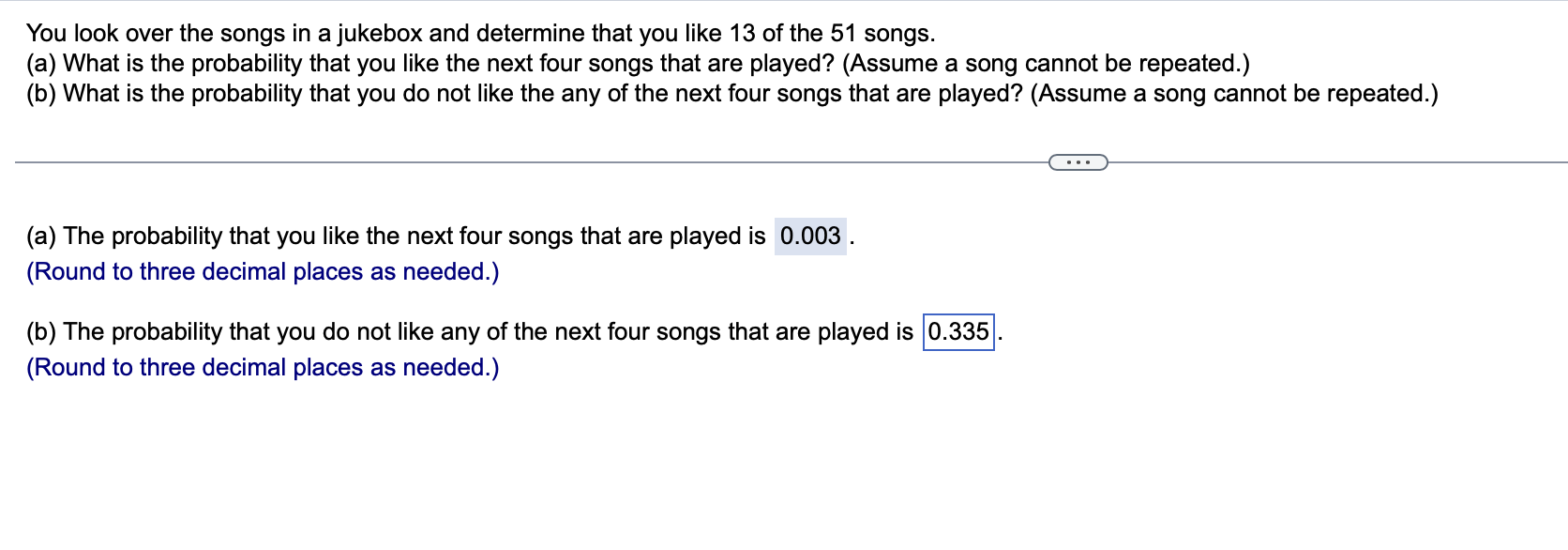Solved You look over the songs in a jukebox and determine | Chegg.com