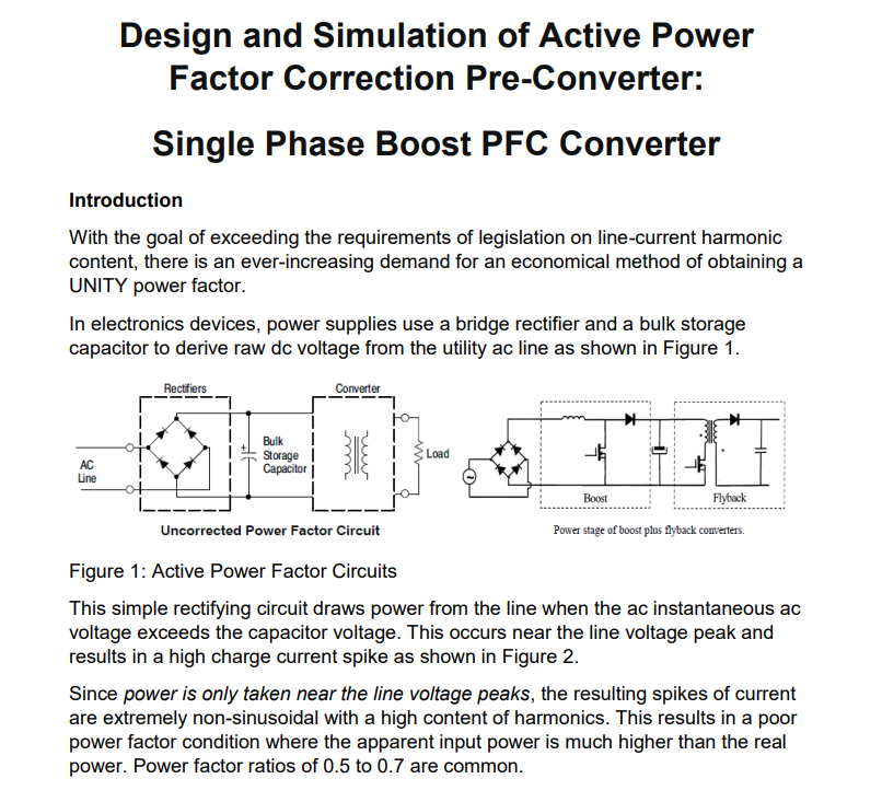 Solved Design and Simulation of Active Power Factor | Chegg.com