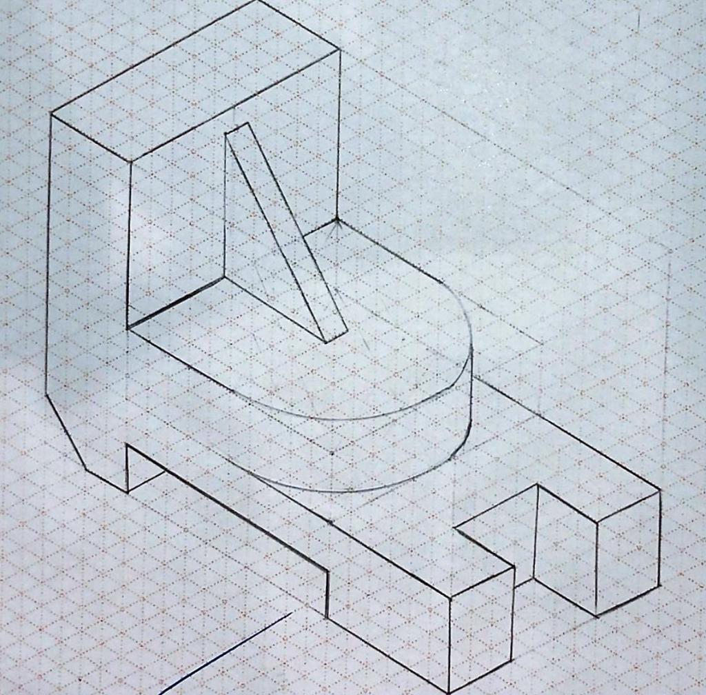 Solved A - Freehand sketch the Isometric view of the given | Chegg.com