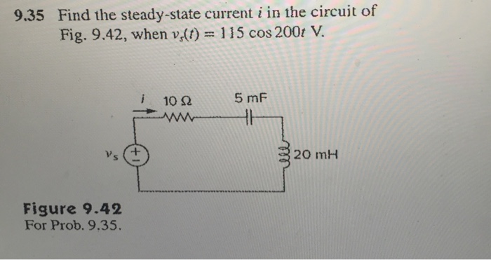 Solved Find the steady-state current i in the circuit of | Chegg.com