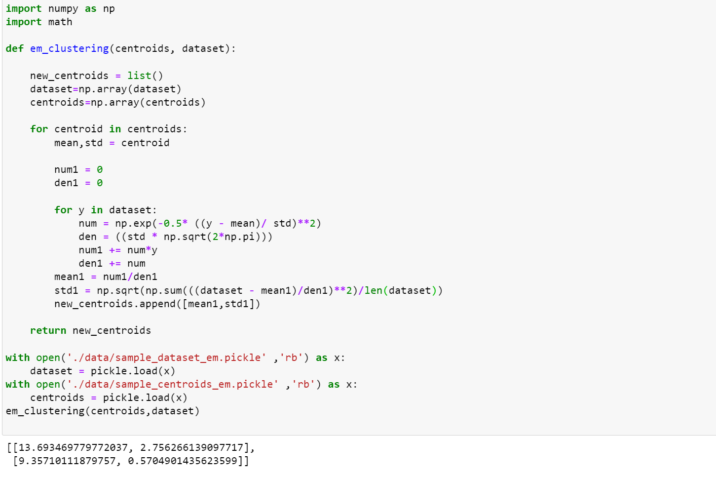 Solved Here is my code above!The expected answer is | Chegg.com