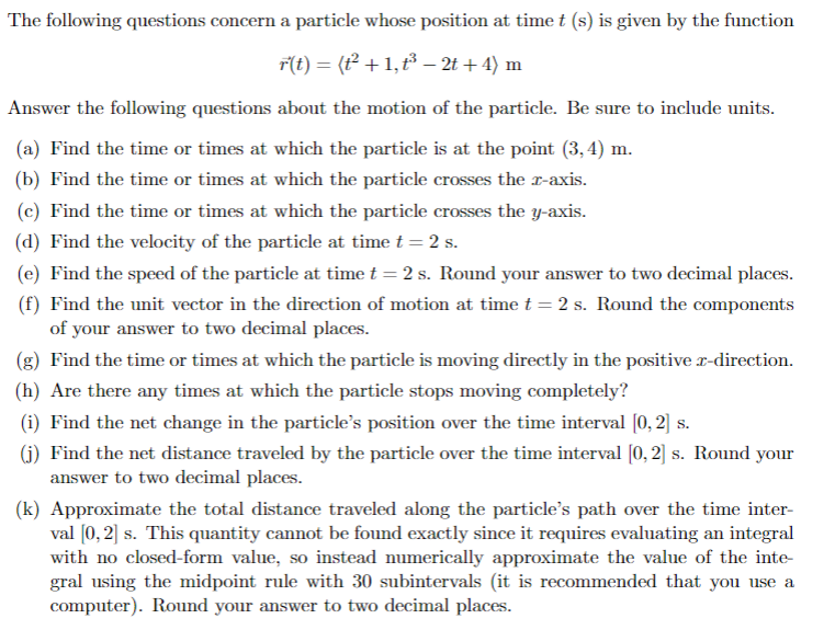 Solved The following questions concern a particle whose | Chegg.com