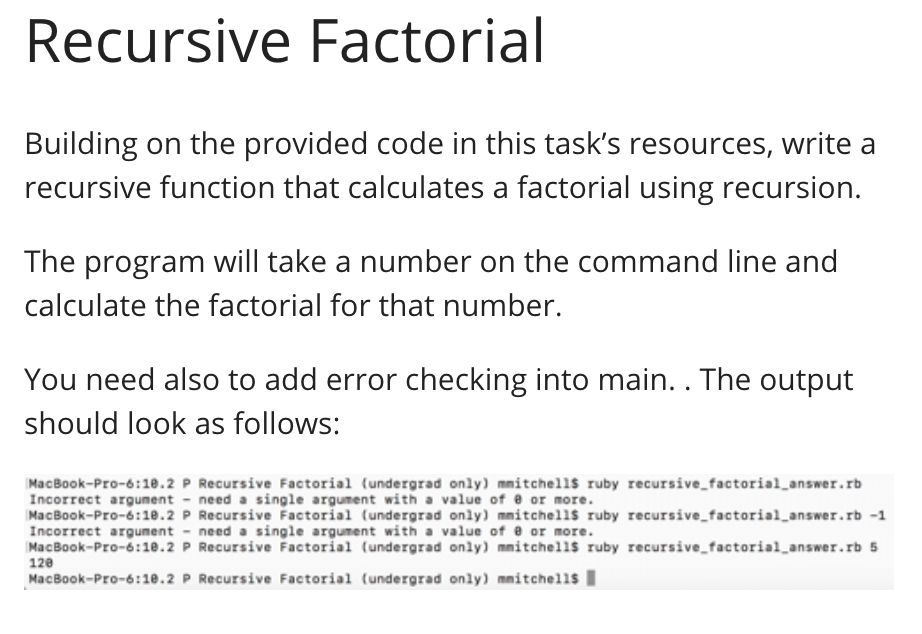Solved This is my Ruby code so far. I am not sure how to | Chegg.com