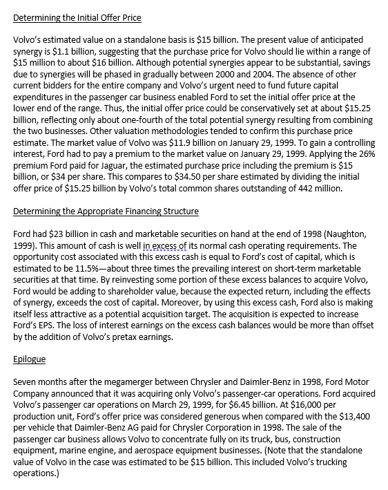 Solved How was the initial offer price determined according | Chegg.com