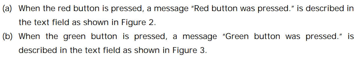 Solved (a) When the red button is pressed, a message “Red | Chegg.com