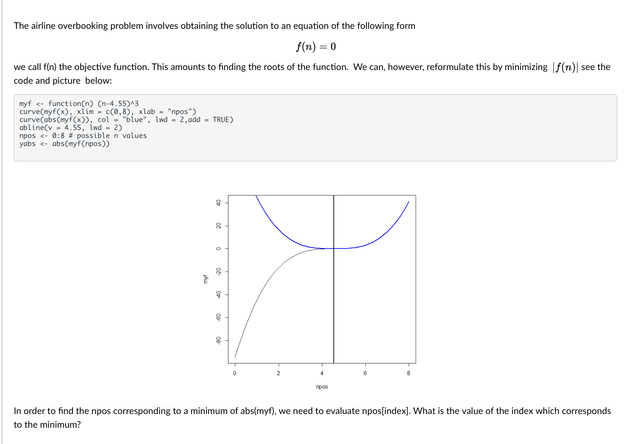 we call f(n) ﻿the objective function. This amounts to | Chegg.com